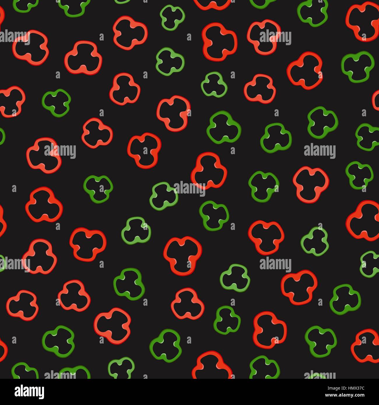 Red sweet pepper slice Stock Vector Images - Alamy