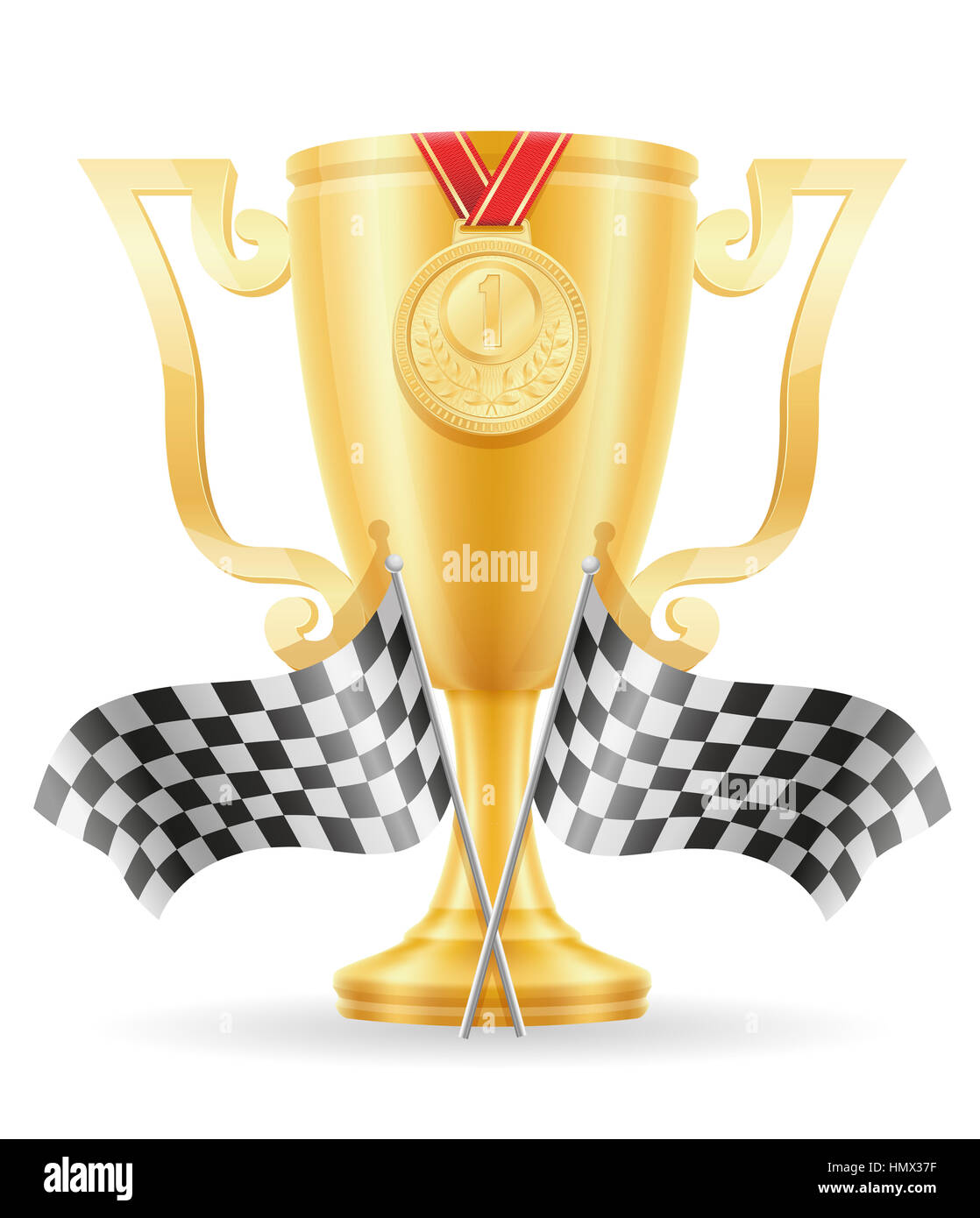 cup winner gold stock illustration isolated on white background Stock ...