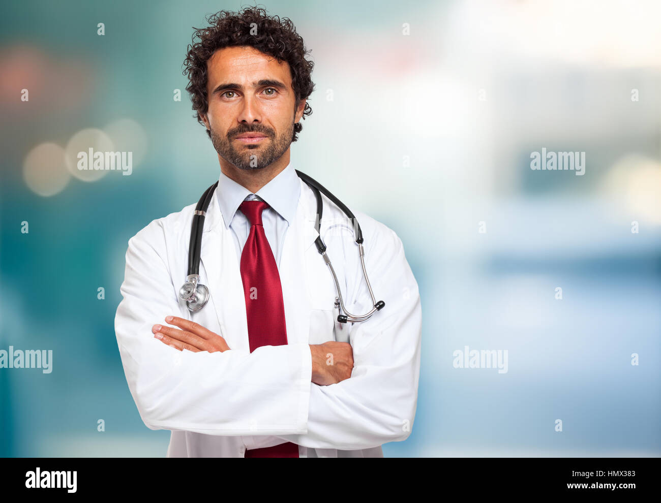 Handsome doctor portrait hi-res stock photography and images - Alamy