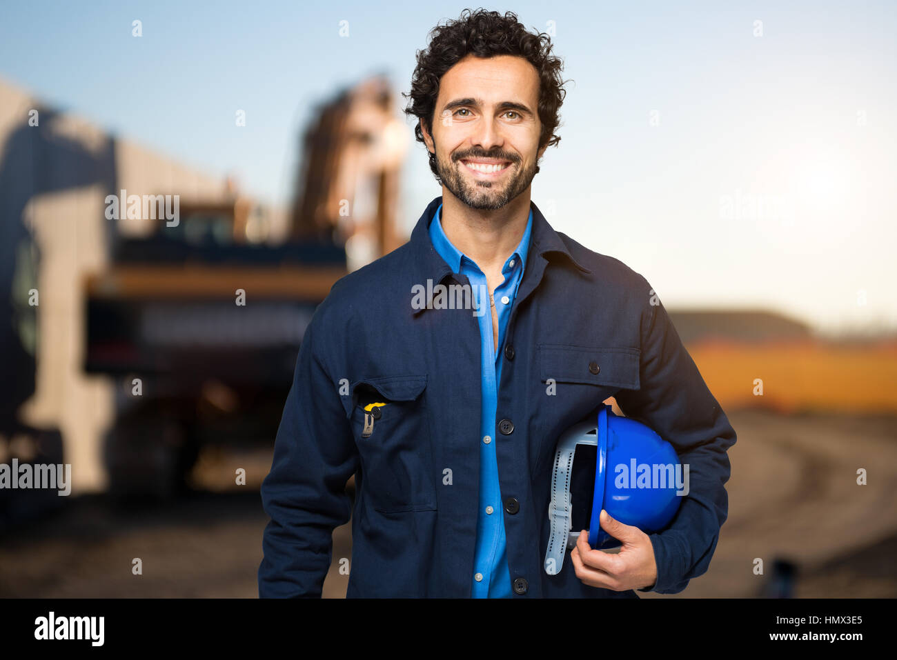 Portrait of an handsome engineer Stock Photo - Alamy