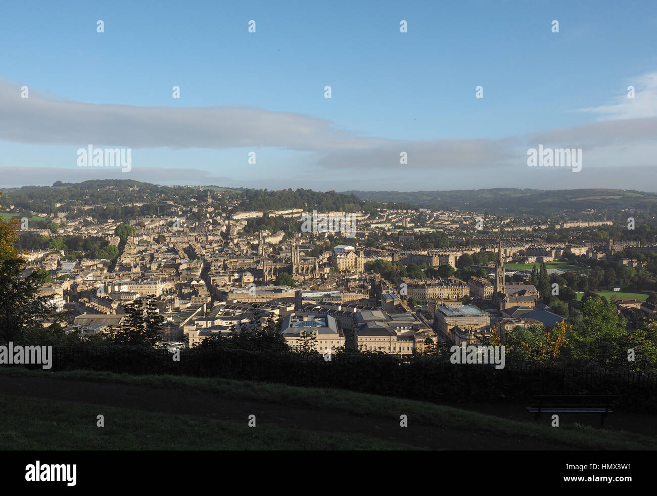 Aerial view of the city of Bath, UK Stock Photo - Alamy