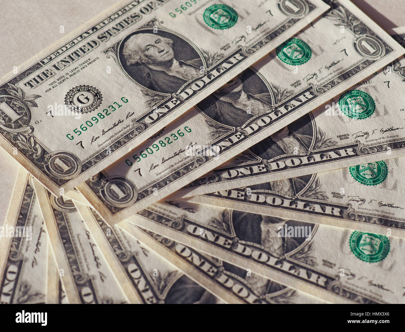 Dollar (USD) banknotes, currency of United States (USA Stock Photo - Alamy