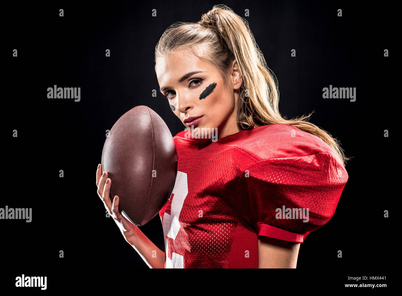 Female sport football fan hi-res stock photography and images - Alamy