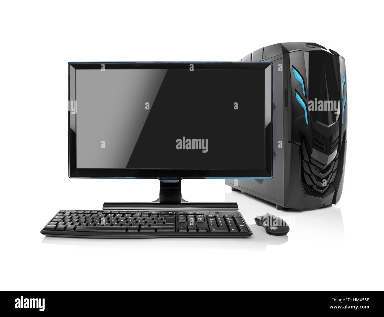 Modern desktop PC computer isolated Stock Photo - Alamy