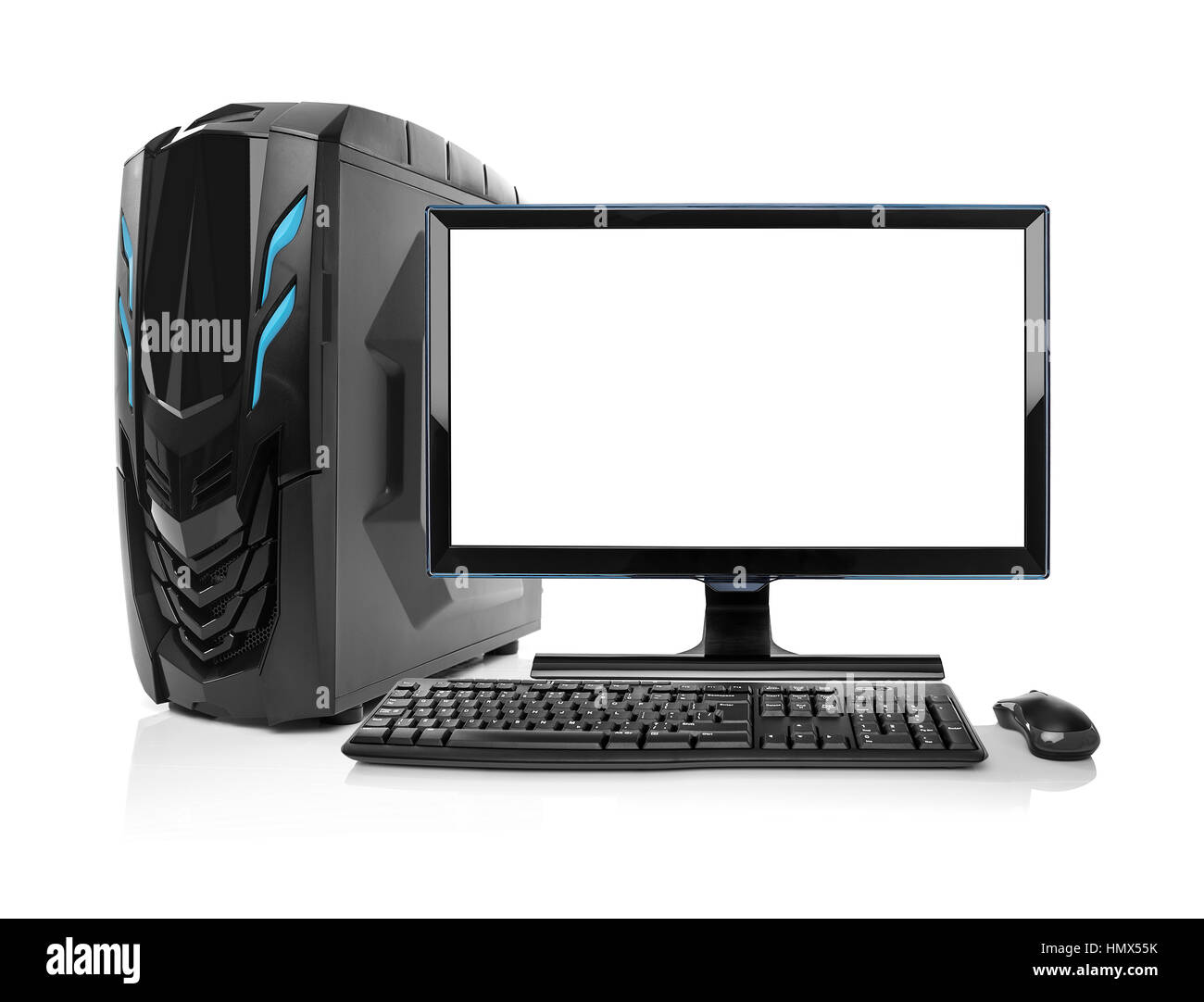 Modern desktop PC computer isolated Stock Photo - Alamy