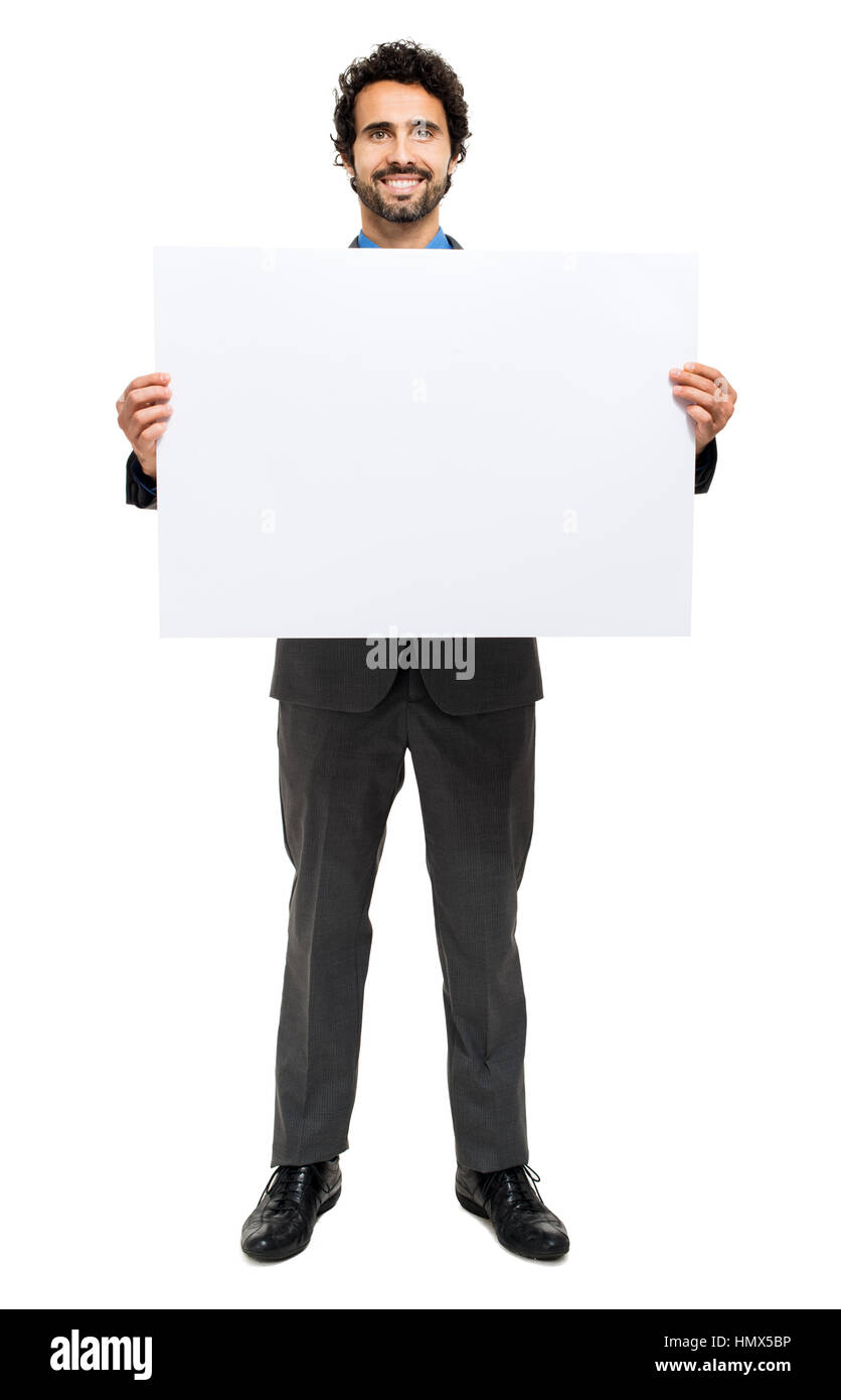Positive young guy holding Cut Out Stock Images & Pictures - Alamy