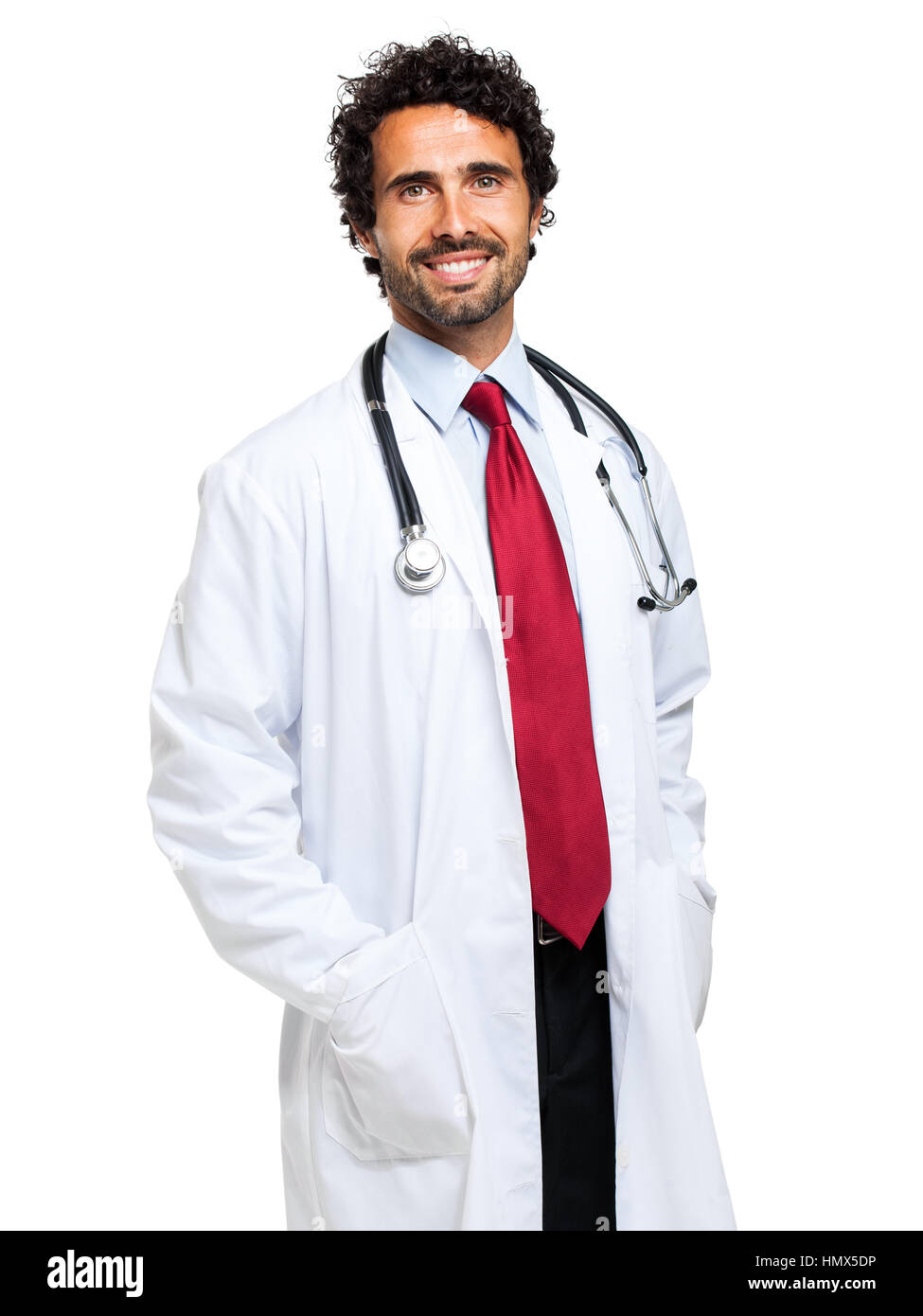 Portrait of a friendly doctor smiling Stock Photo - Alamy