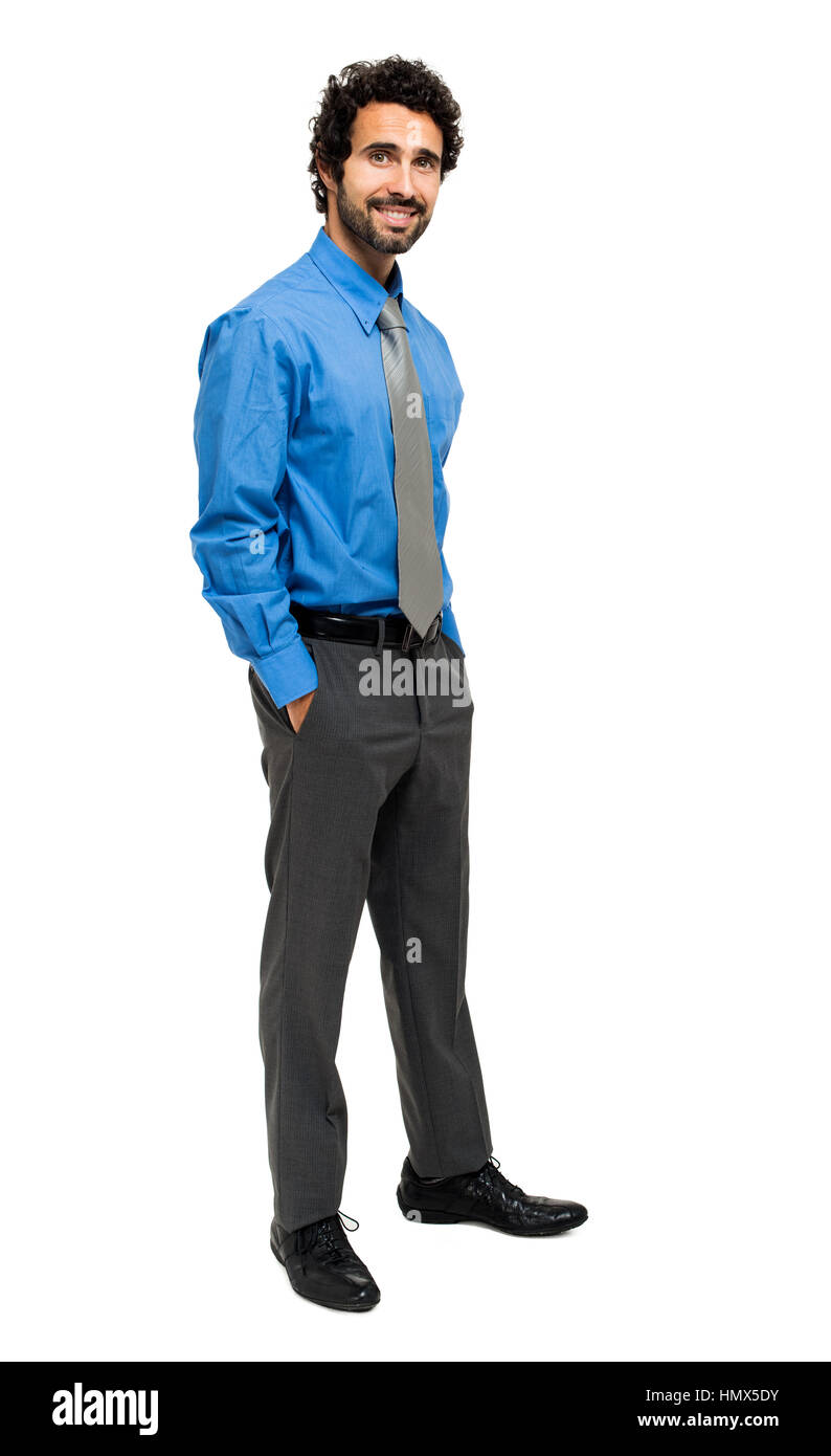 Full length male manager Stock Photo - Alamy