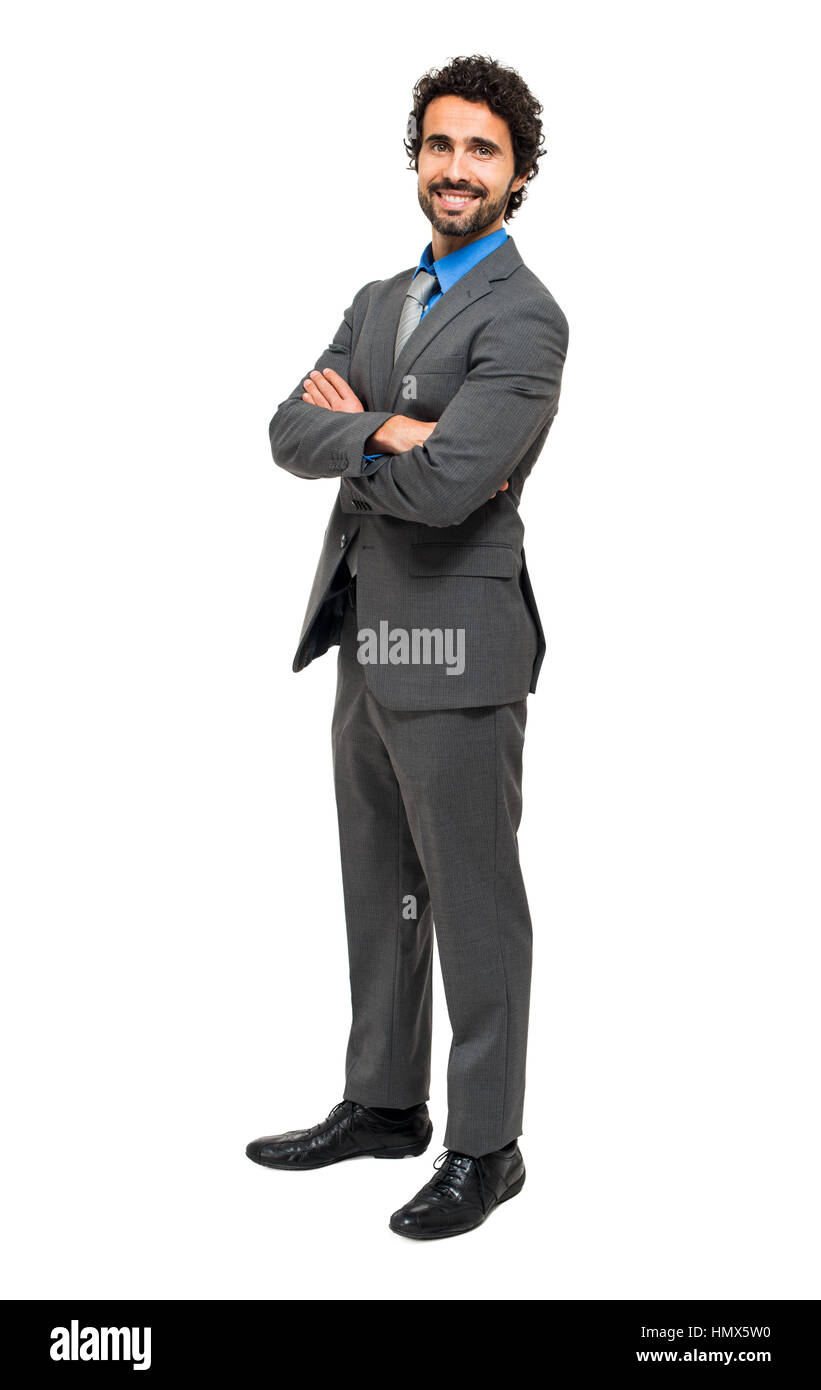 Handsome male manager portrait Stock Photo - Alamy