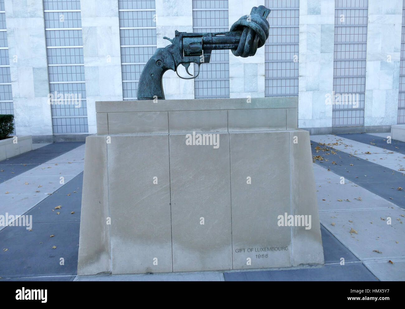 New York, United States. September 22nd 2016 - Non-Violence sculpture ...