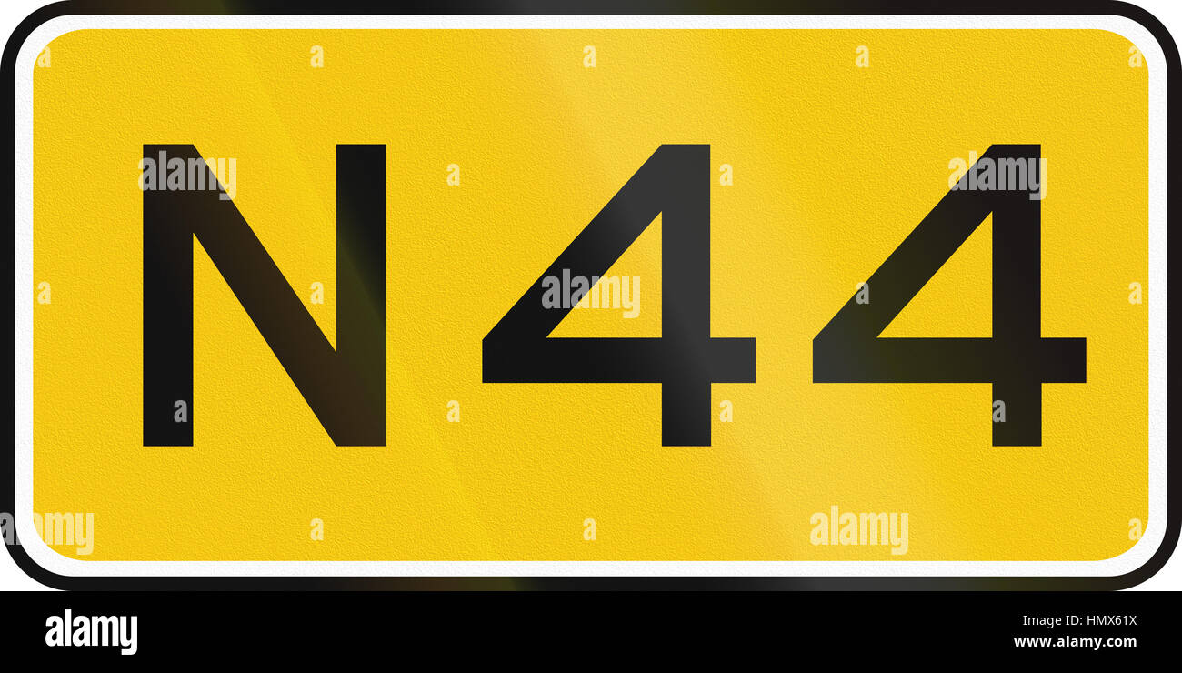 A Dutch numbered road shield of a provincial road Stock Photo - Alamy