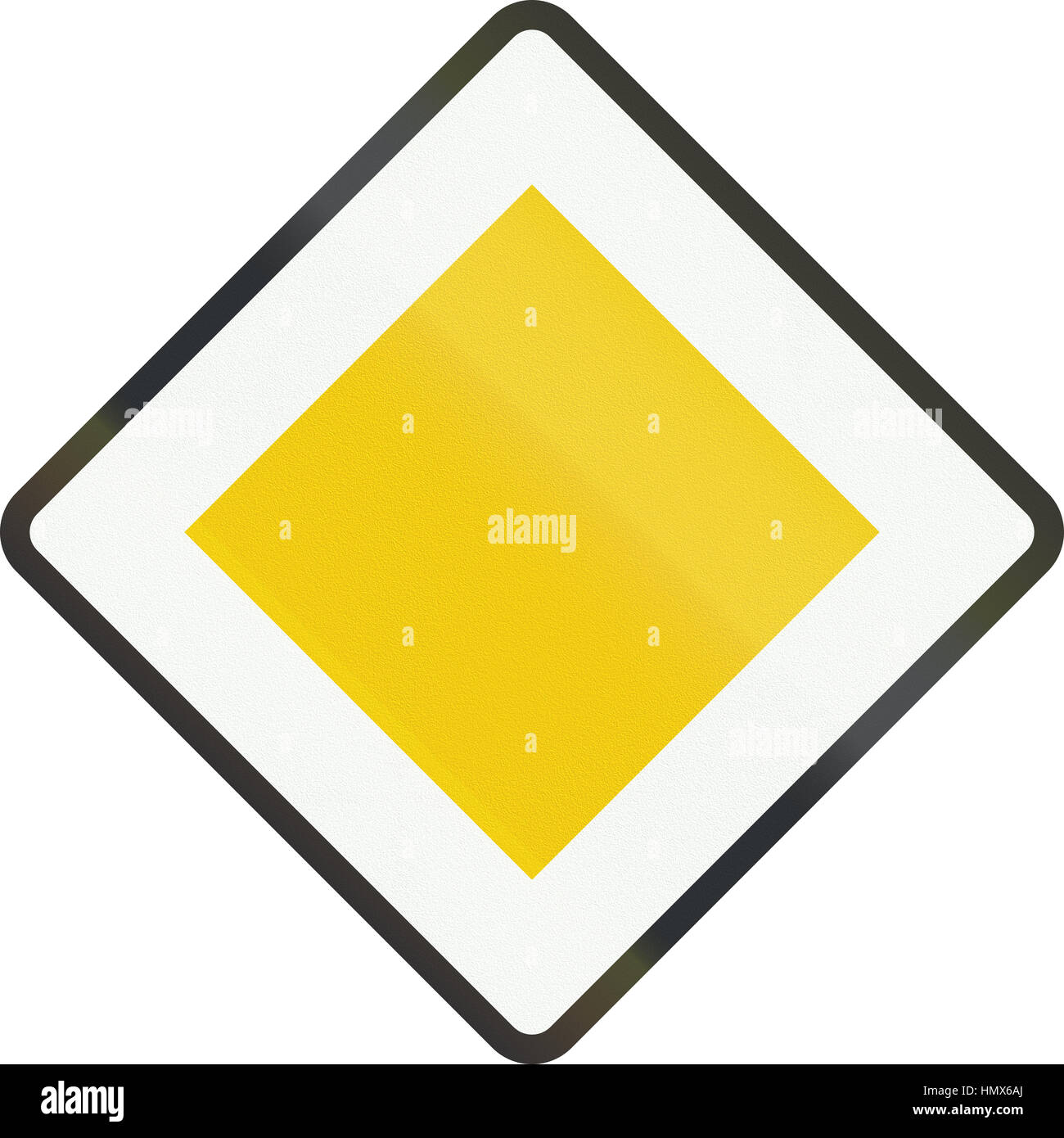 Dutch road sign B1 - Priority road Stock Photo - Alamy