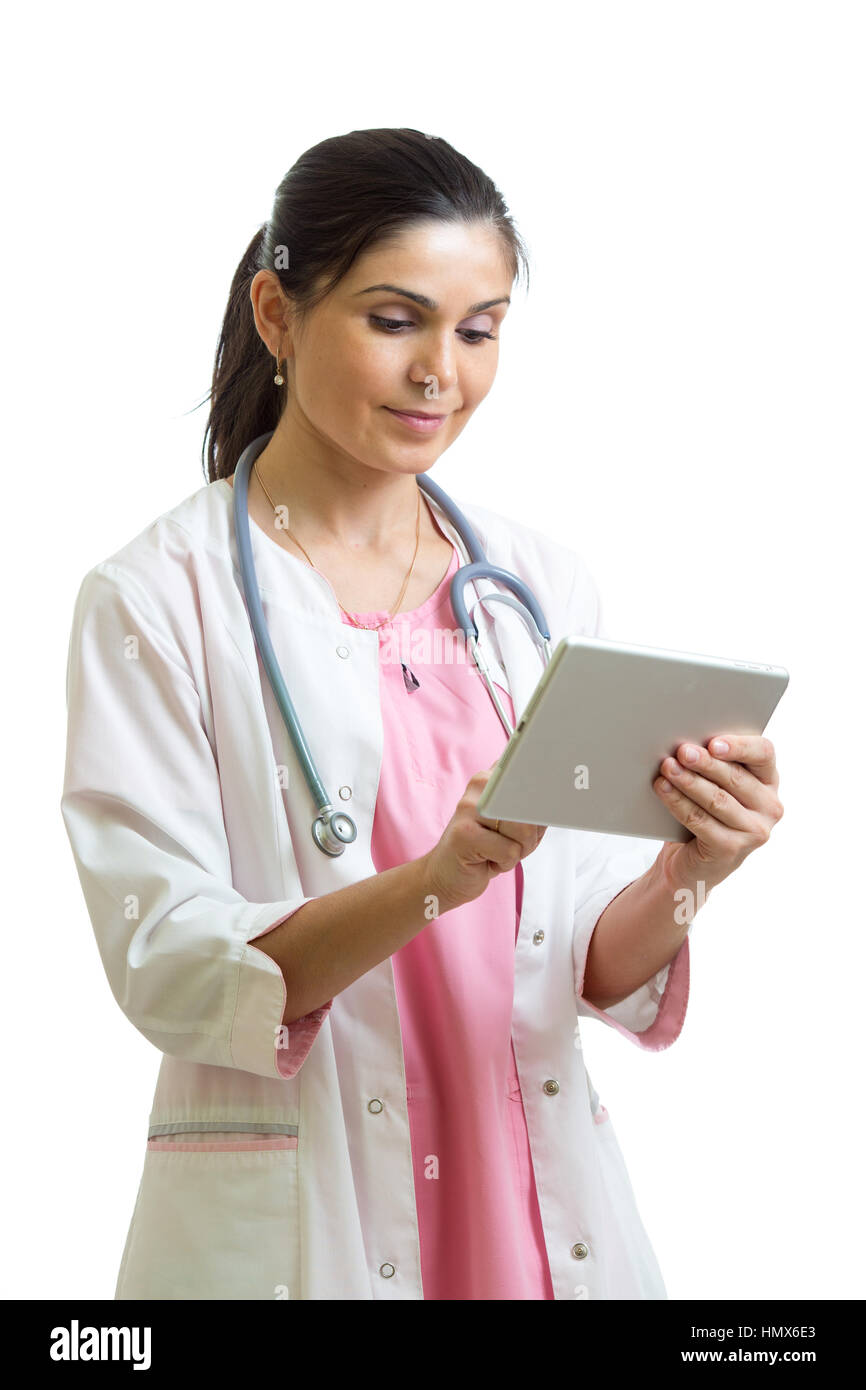 Female doctor with stethoscope hi-res stock photography and images - Alamy