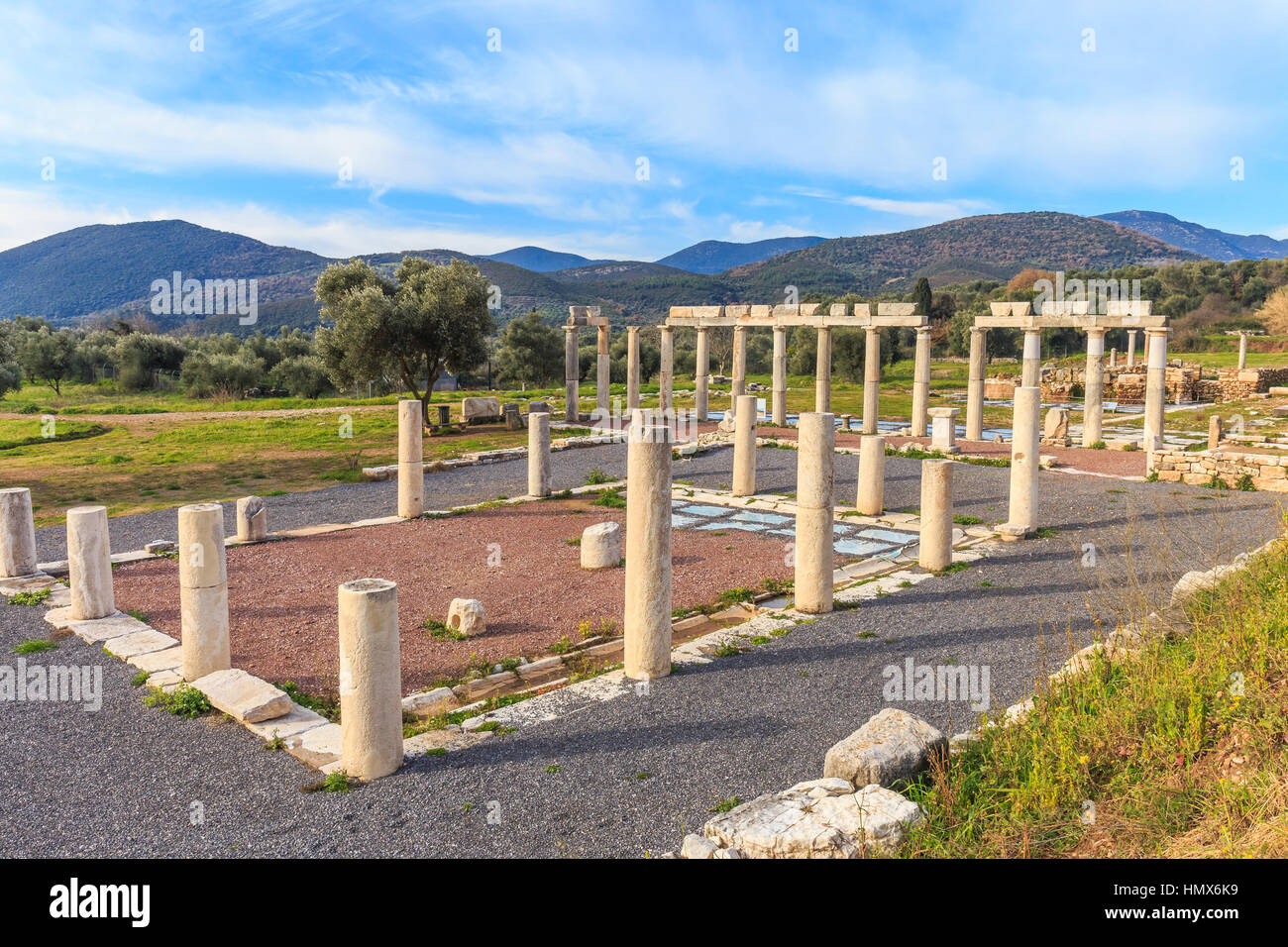 ruins of meat market in ancient Messina, Greece Stock Photo - Alamy
