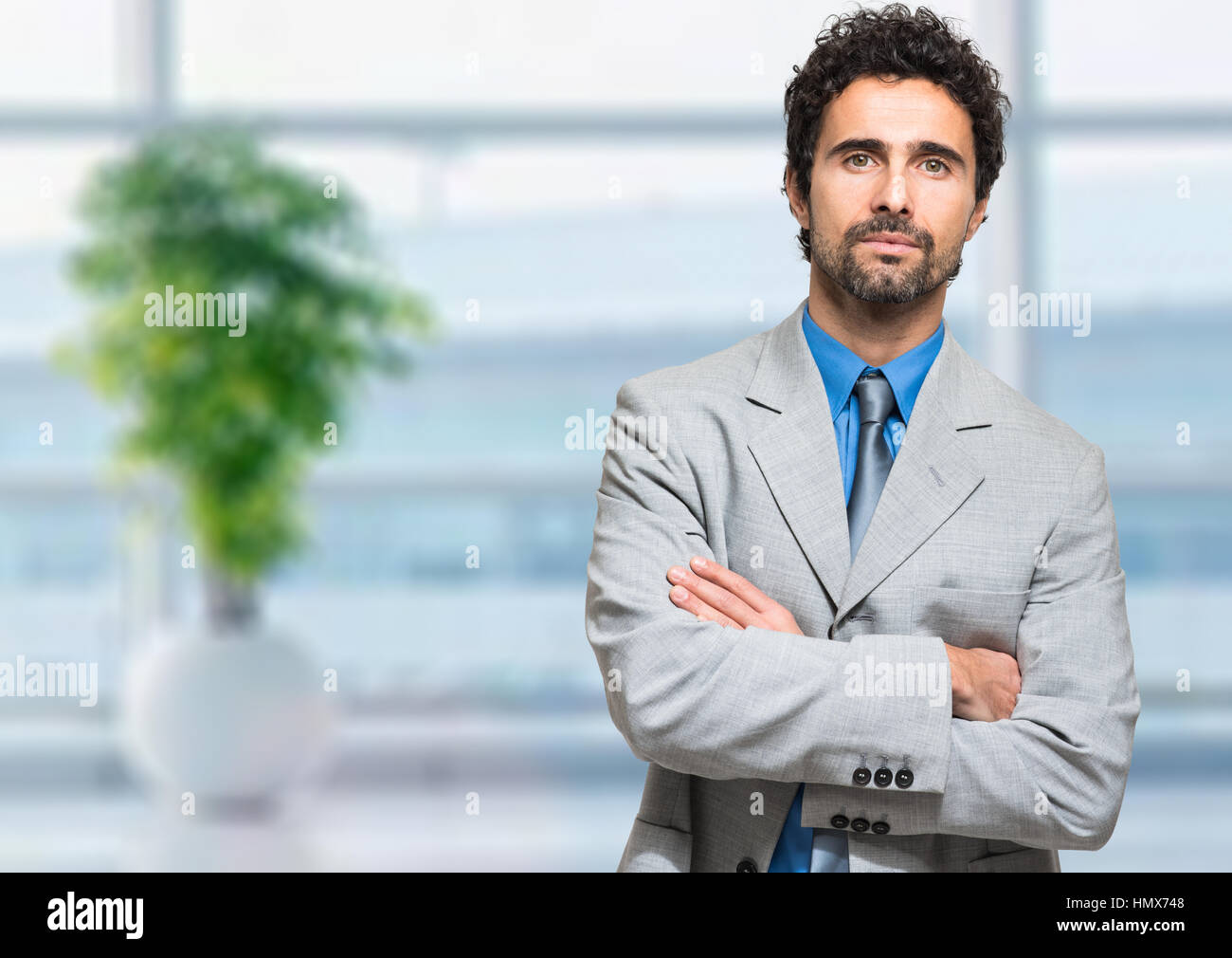 Portrait of an handsome businessman Stock Photo - Alamy