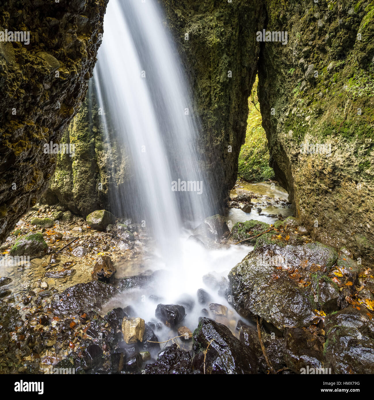 Beautiful waterfall in narrow hi-res stock photography and images - Alamy