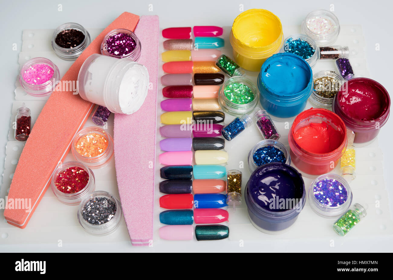 great professional manicure set on the table Stock Photo - Alamy