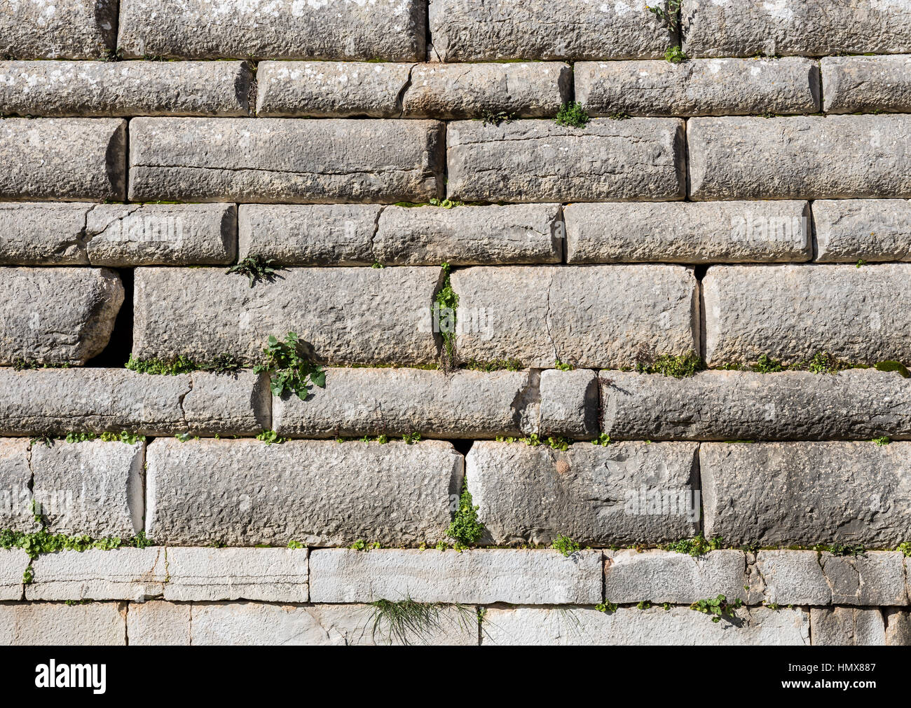 ancient stone wall pattern background Stock Photo - Alamy
