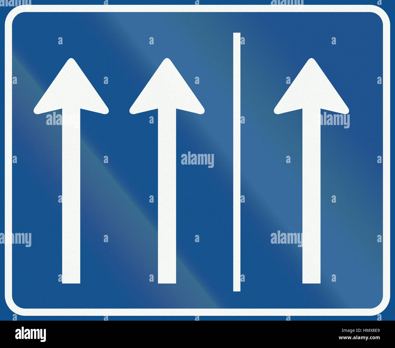 Dutch regulatory road sign - Rush-hour lane open Stock Photo - Alamy