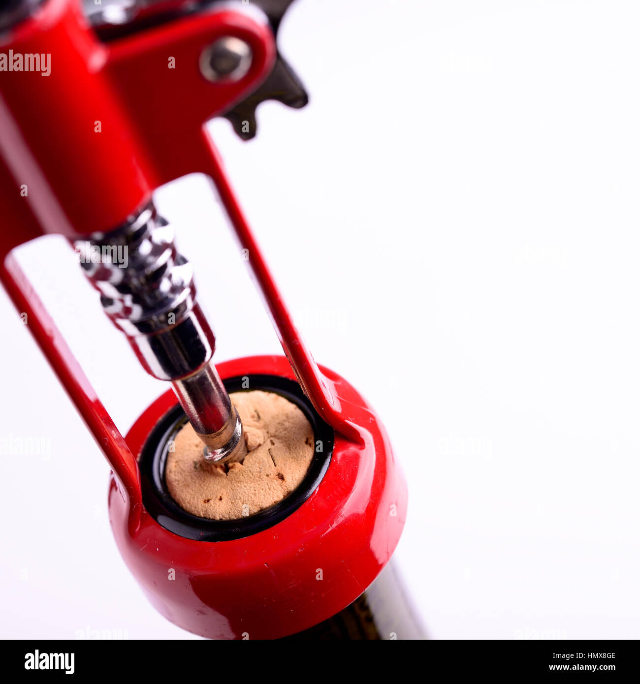 uncork wine bottle Stock Photo - Alamy