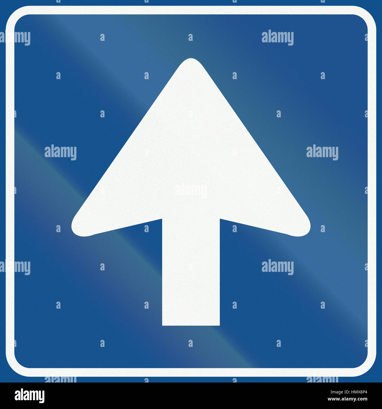 Dutch road sign C3 - One-way road Stock Photo - Alamy