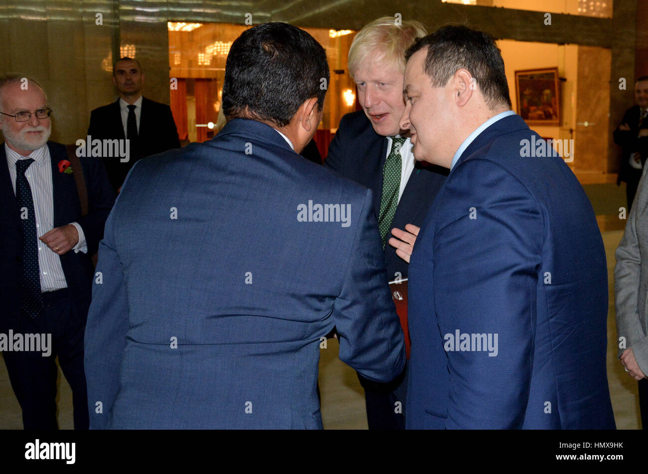 Belgrade, Serbia. November 10th 2016 - British Foreign Minister Boris ...