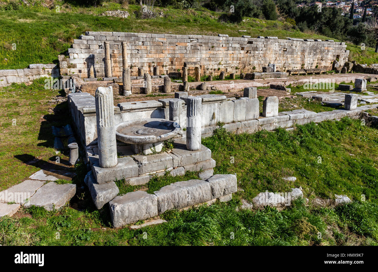 ruins of Arsinoe spring in ancient Messina, Greece Stock Photo - Alamy