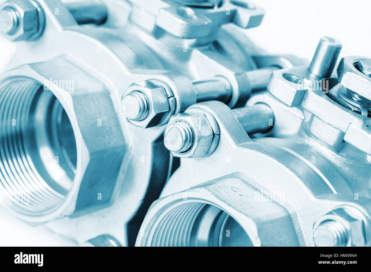 Detail of group 2 valves located on the diagonal, ball valve with ...