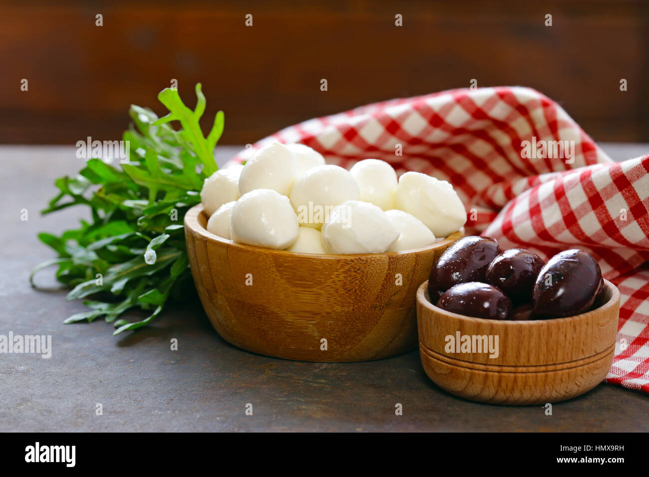 Mozarella salad in bowl hi-res stock photography and images - Alamy