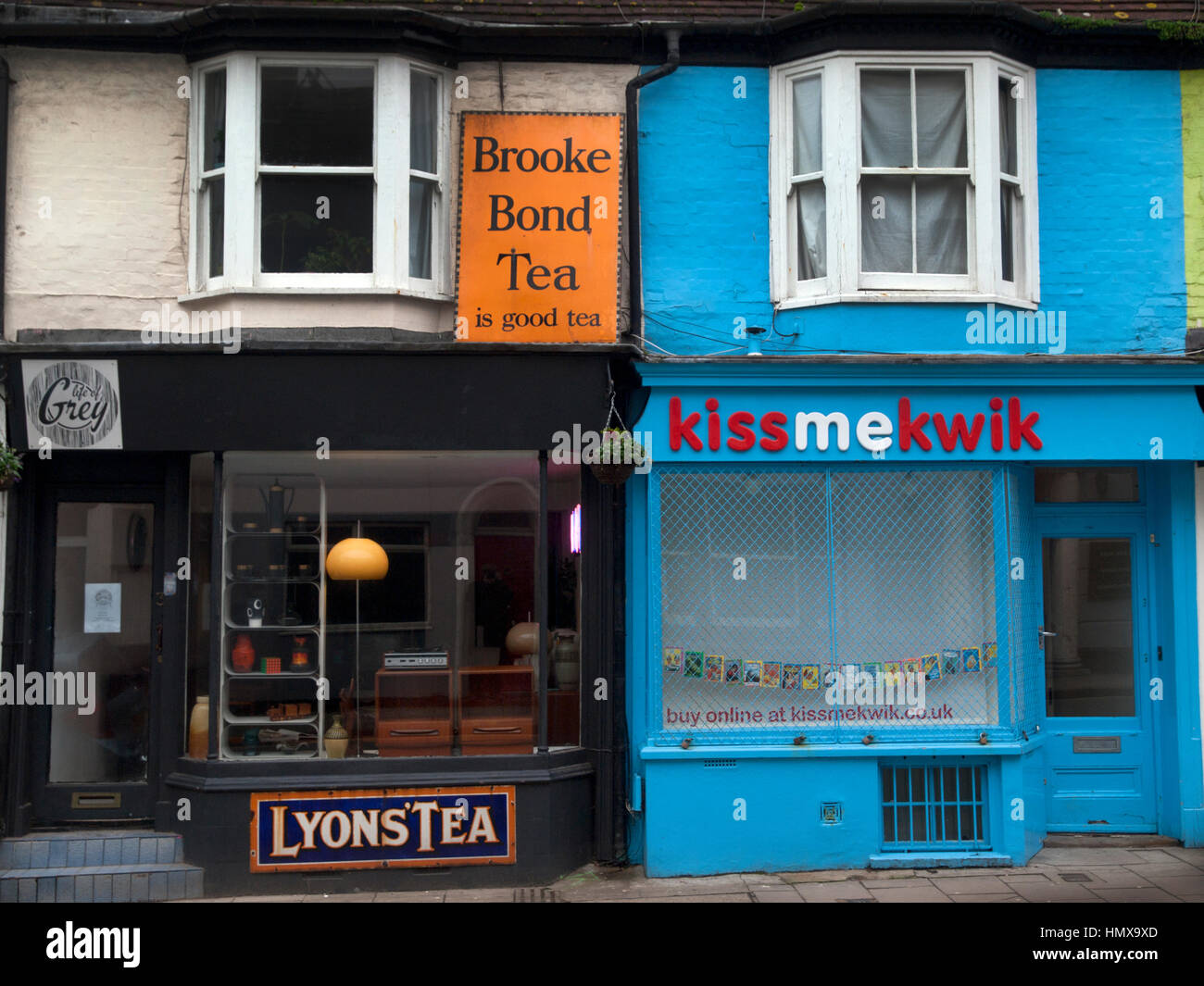Shopfronts in George Street, Brighton Stock Photo - Alamy
