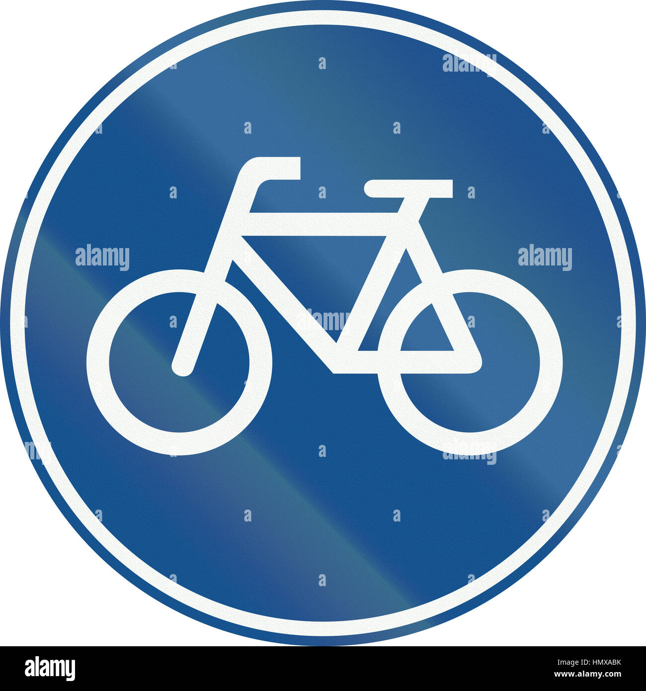 Netherlands road sign G11 - Route for pedal cycles only Stock Photo - Alamy