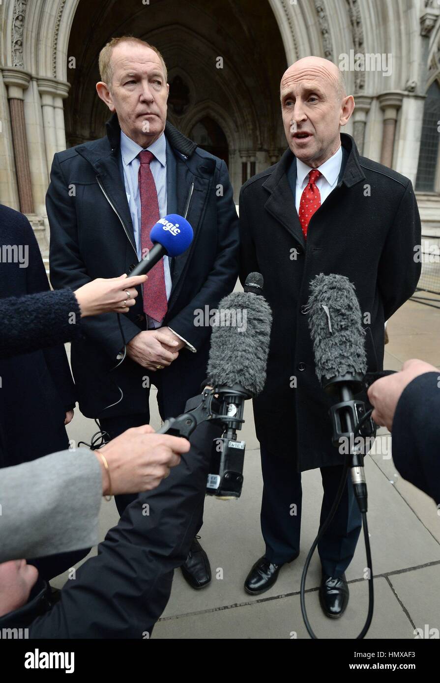 (left to right) Labour MPs Sir Kevin Barron, MP for Rother Valley and ...