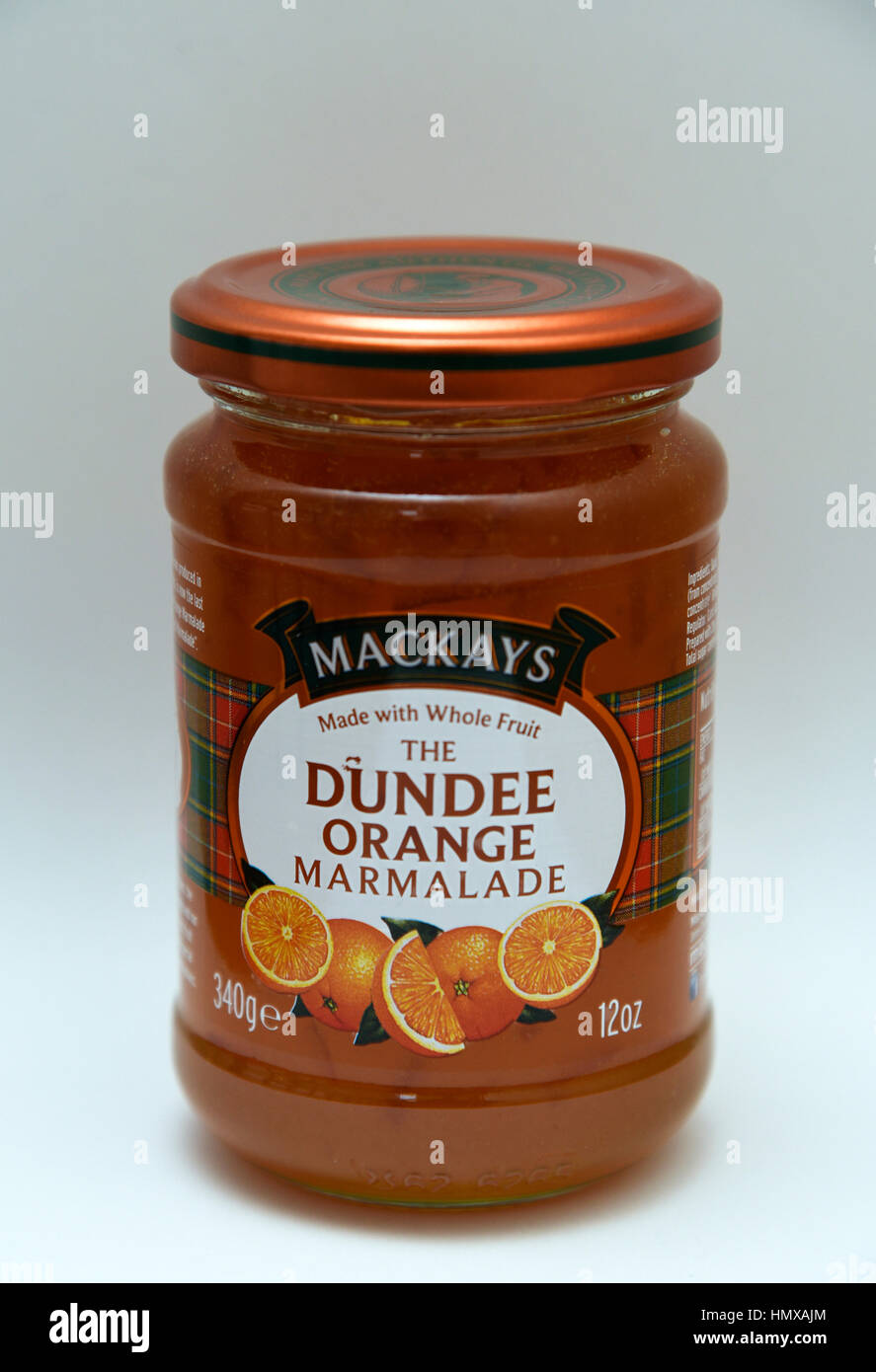 Mackays orange marmalade jar 340g Stock Photo - Alamy