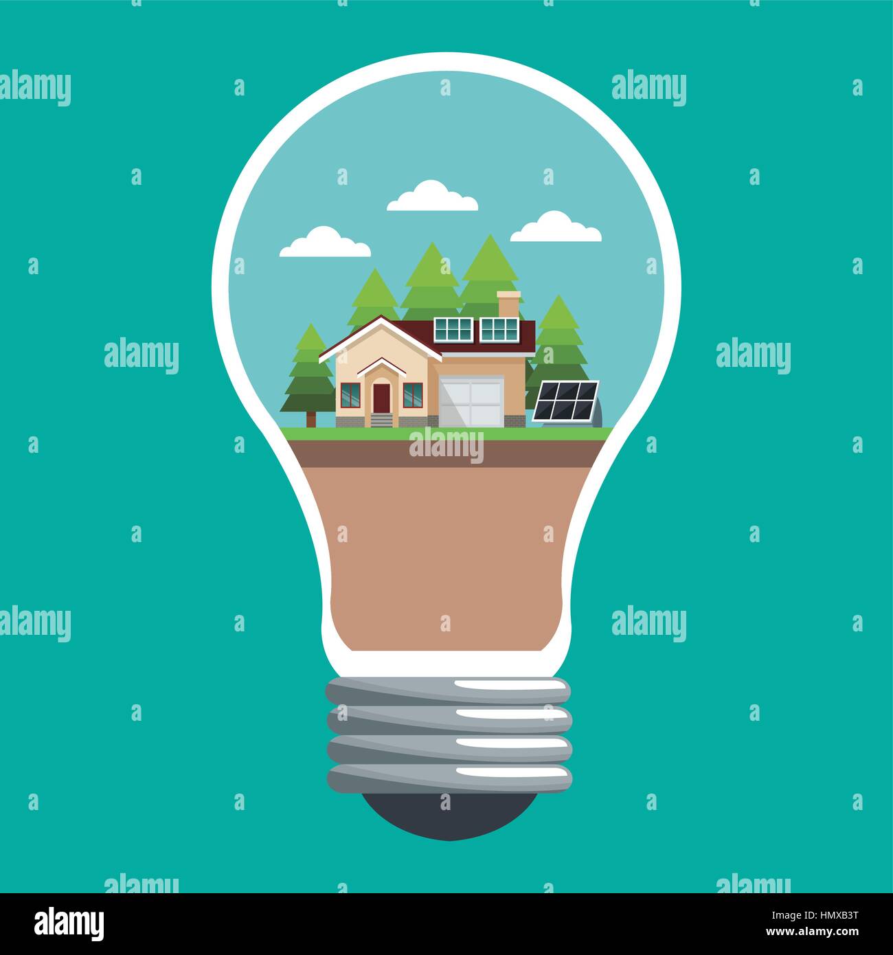 Smart meter house Stock Vector Images - Alamy