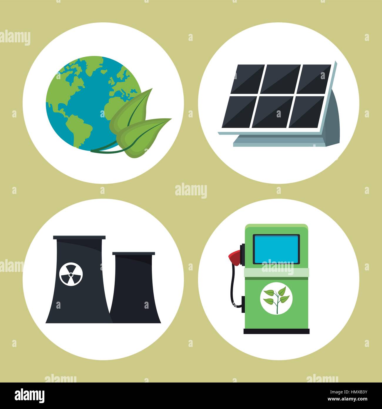 Nuclear power clean energy Stock Vector Images - Alamy