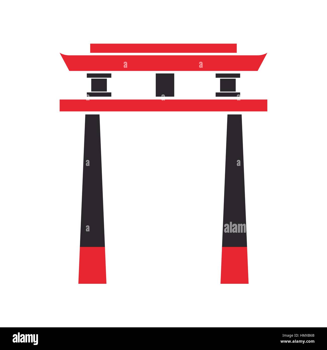 gate japanese architecture symbol Stock Vector Image & Art - Alamy