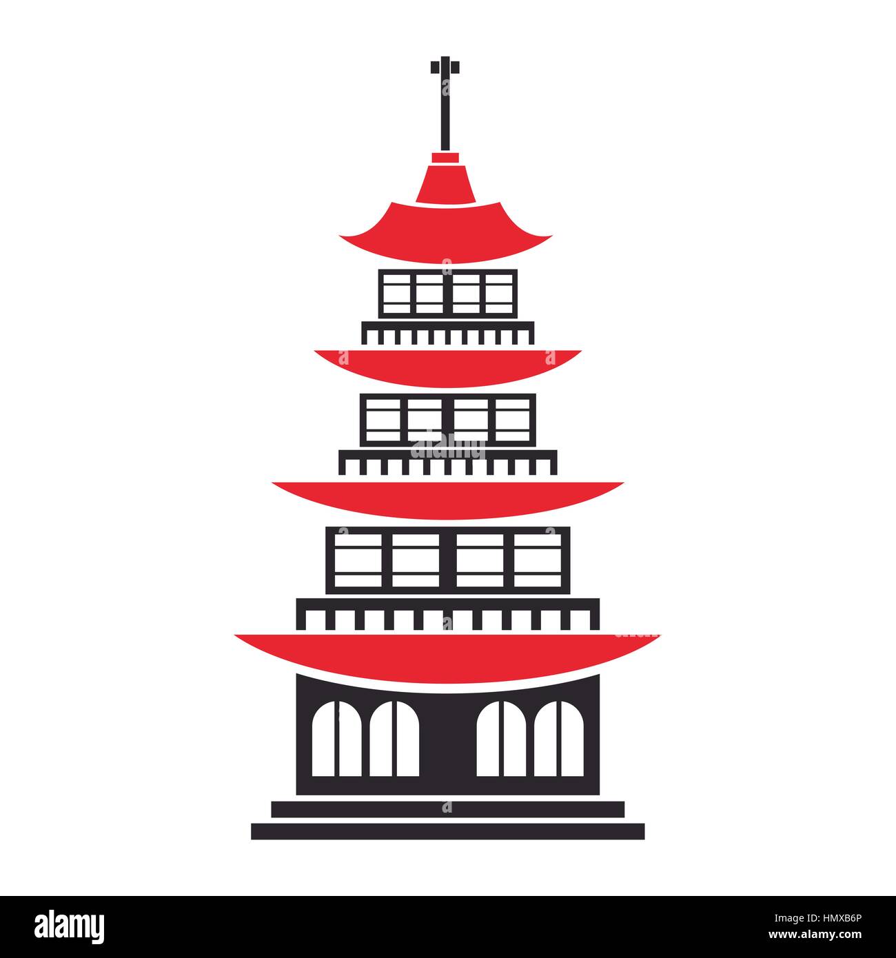 Tradition japanese architecture Stock Vector Images - Alamy