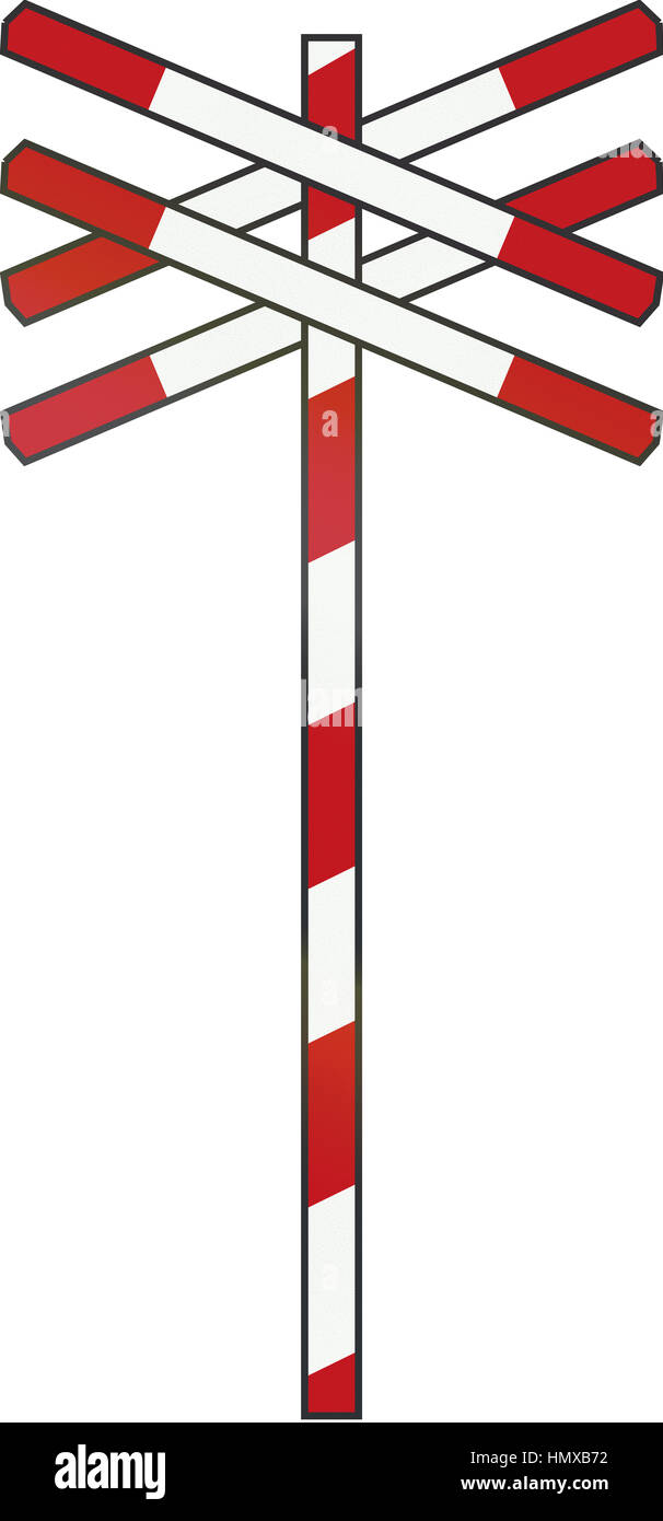 Sign Double Track Railway Crossing High Resolution Stock Photography ...