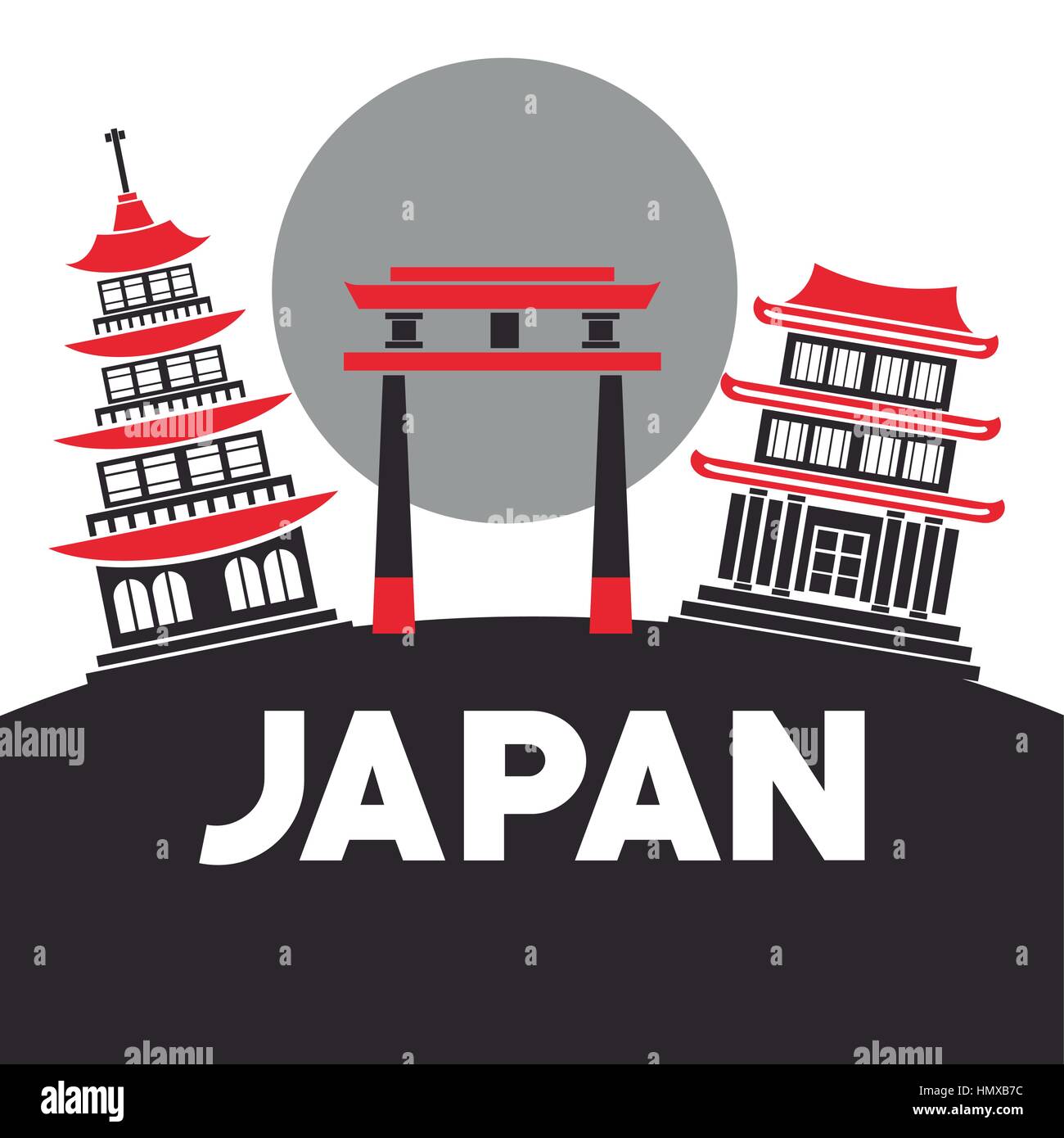 Beautiful traditional japanese roof Stock Vector Images - Alamy