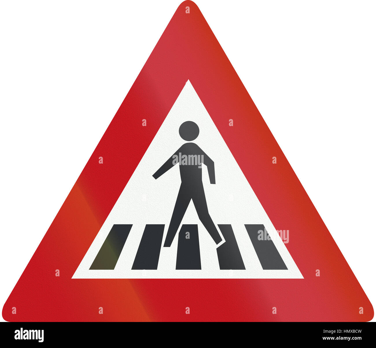 Netherlands road sign J22 - Pedestrian crossing Stock Photo - Alamy