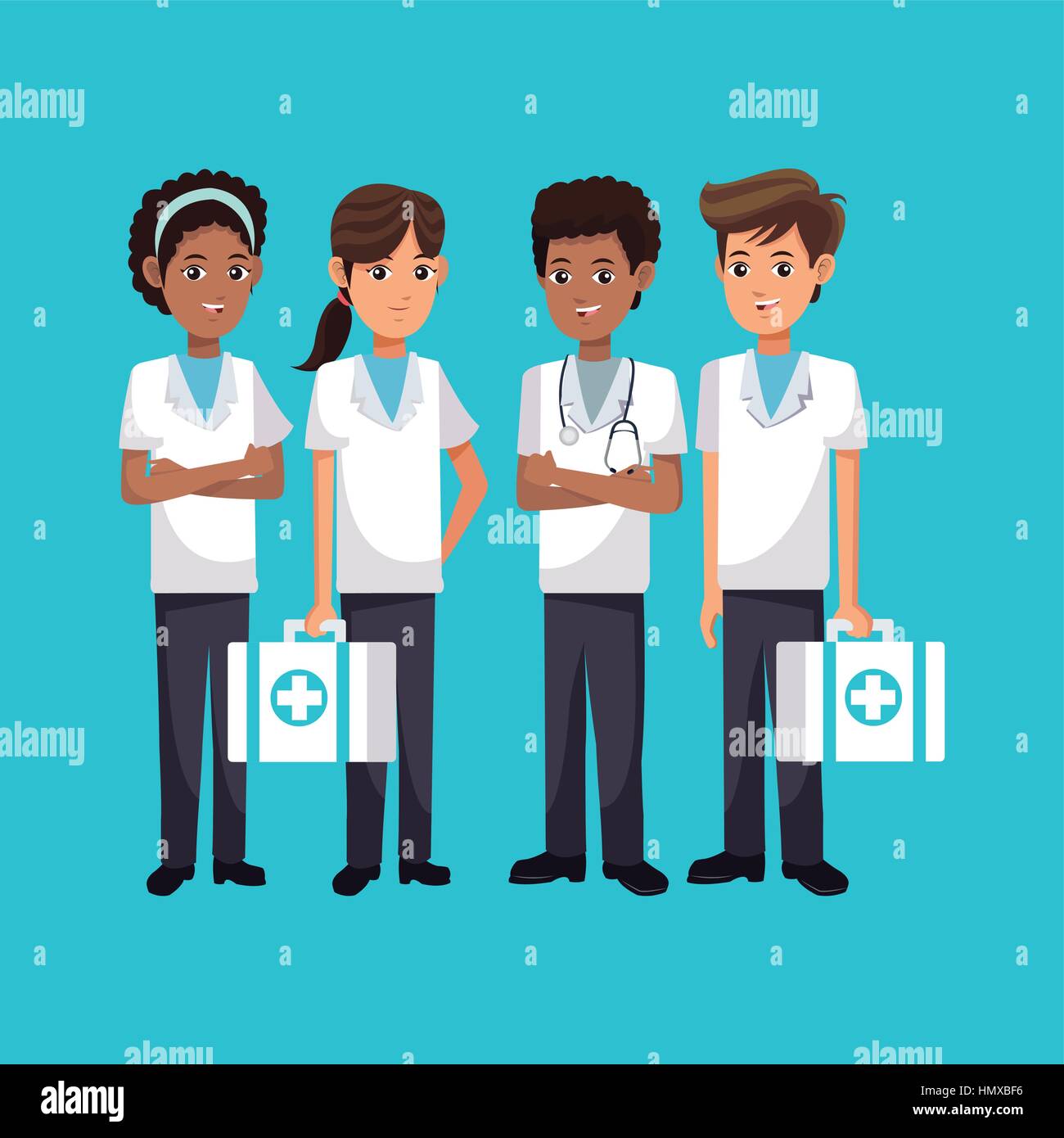 people staff medical hospital Stock Vector Image & Art - Alamy