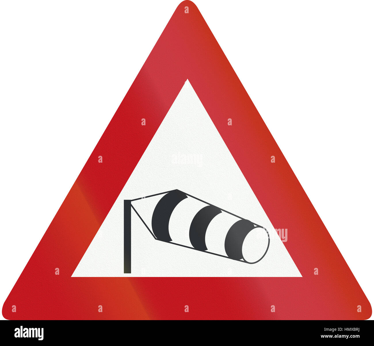 Netherlands road sign J31 - Side winds Stock Photo - Alamy