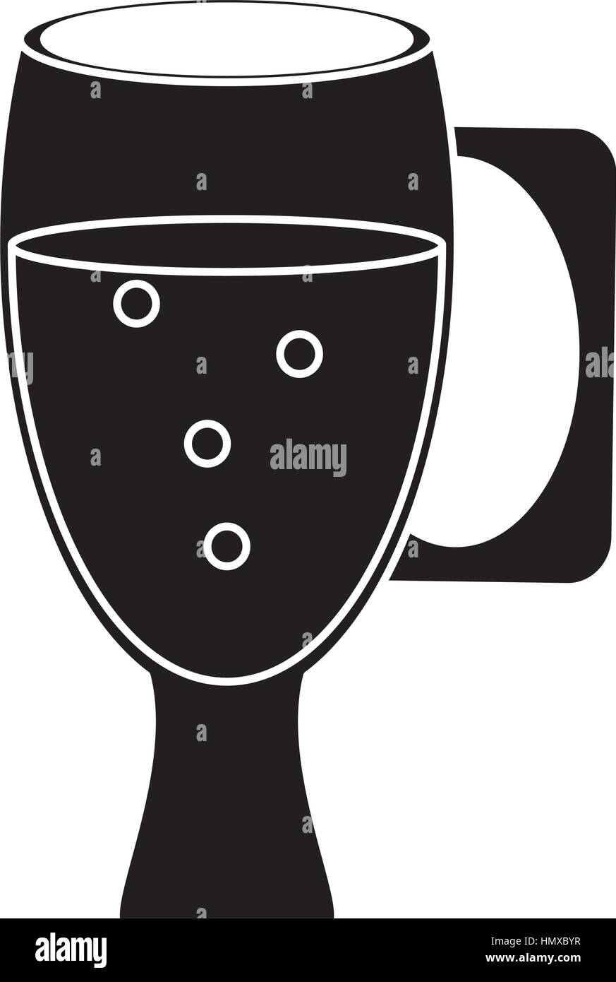 cup glass refreshment cold liquid pictogram Stock Vector Image & Art ...