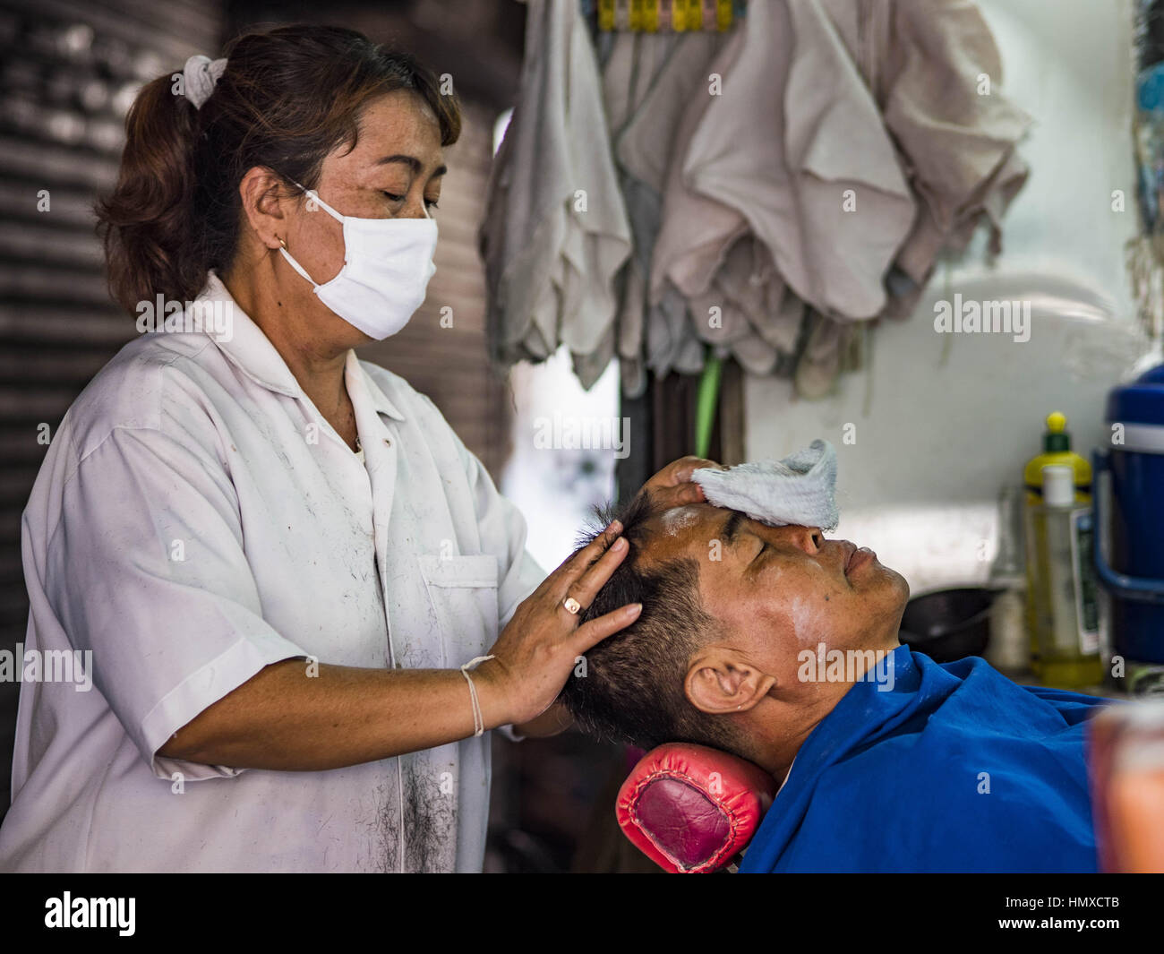 Barber shop in bangkok thailand hi-res stock photography and images - Alamy