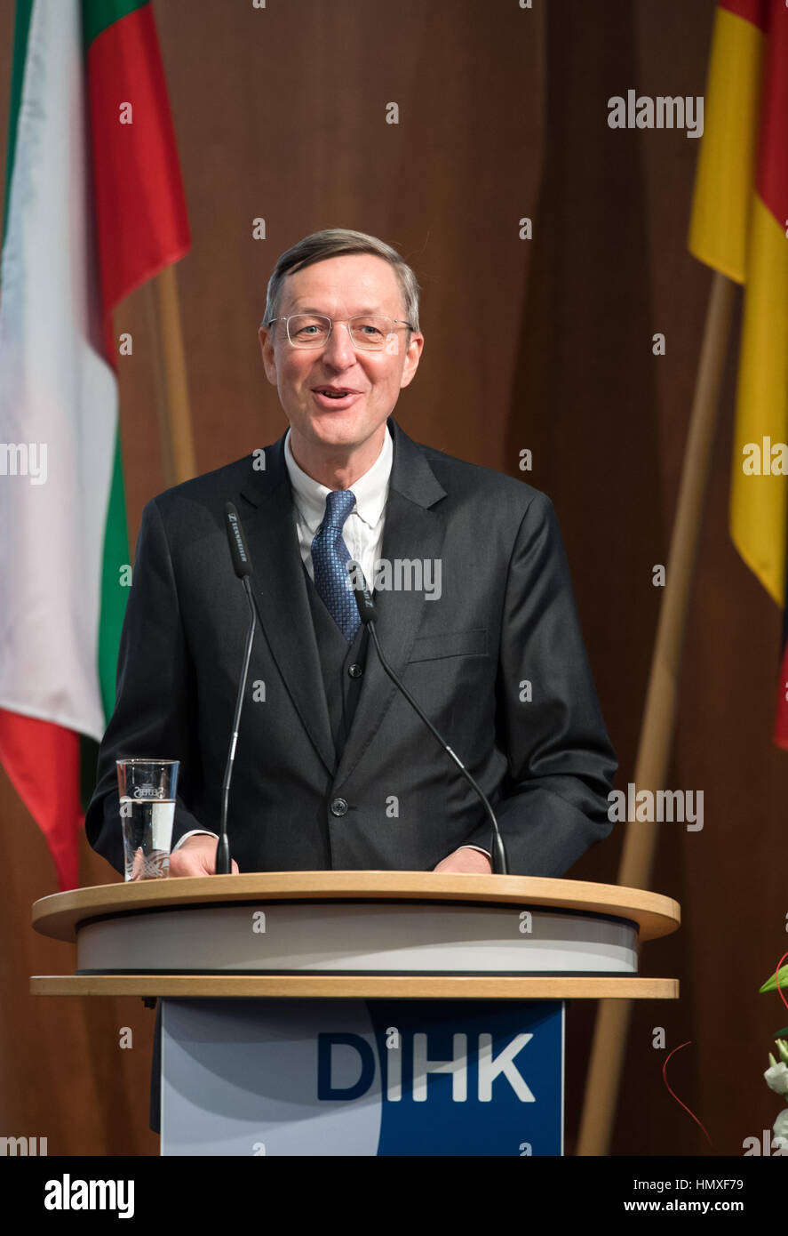 Berlin, Germany. 6th Feb, 2017. Michael Harms, CEO of the Committee on ...