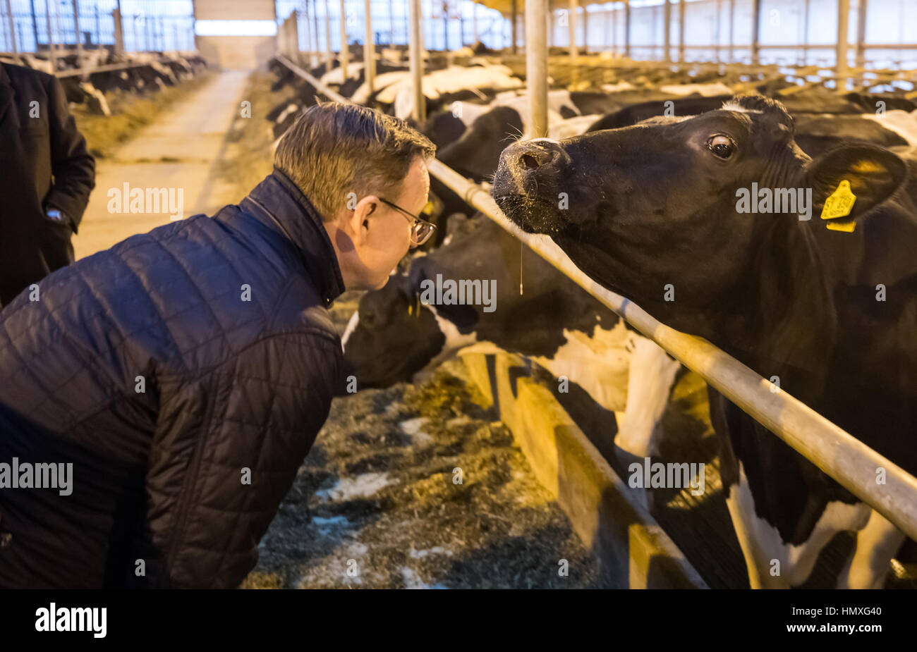 Goldbach, Germany. 6th Feb, 2017. Bodo Ramelow, Prime Minister of ...