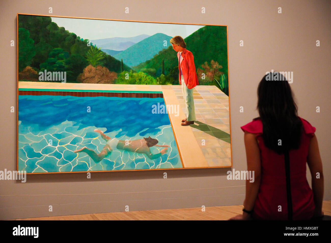 David hockney pool paintings hi-res stock photography and images - Alamy