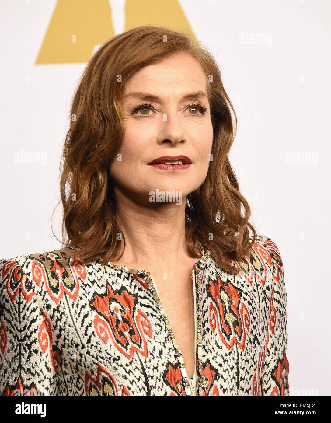 Beverly Hills, California, USA. 6th Feb, 2017. Isabelle Huppert arrives ...