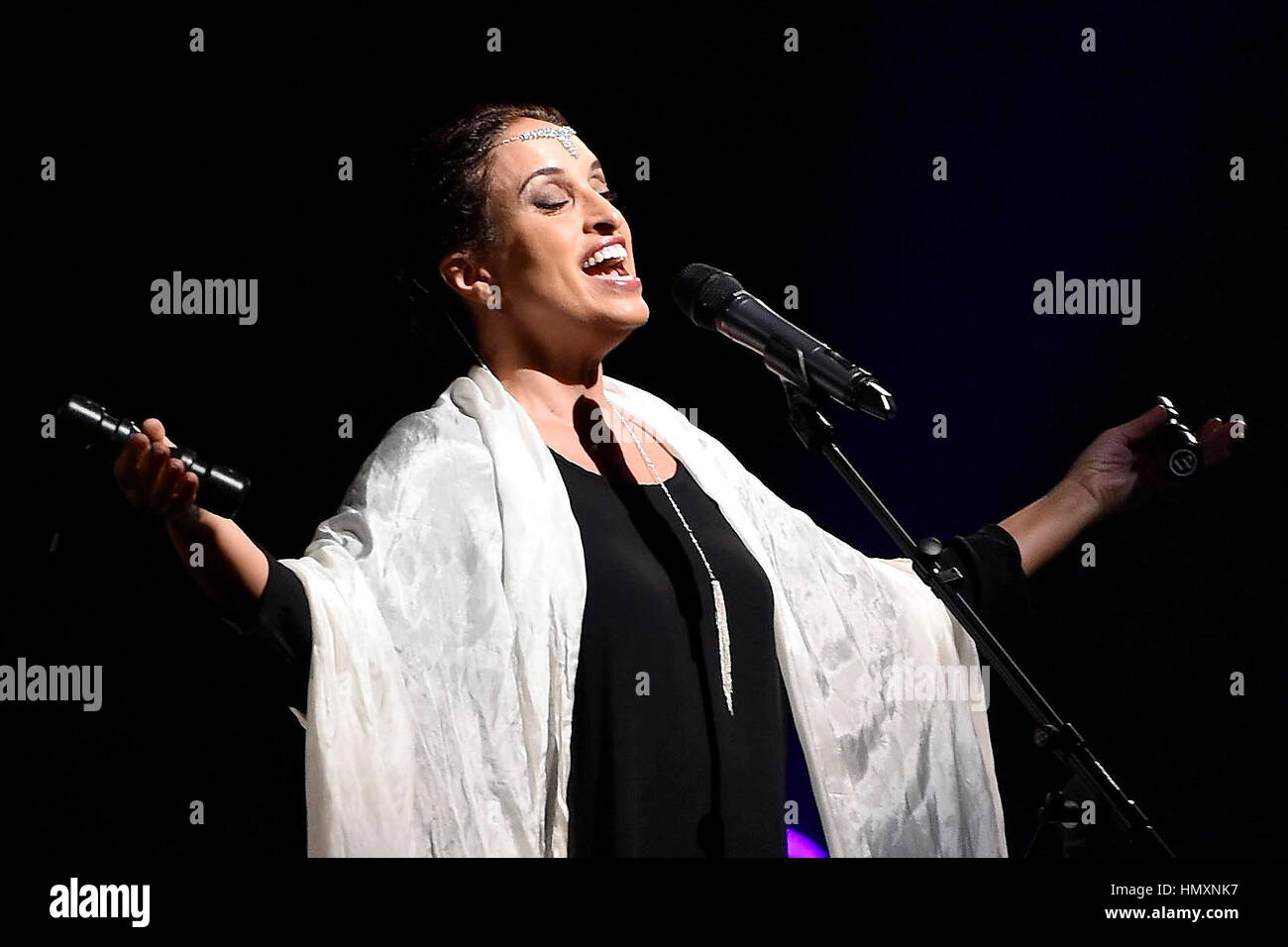 Brno, Czech Republic. 06th Feb, 2017. Israeli singer Achinoam Nini ...