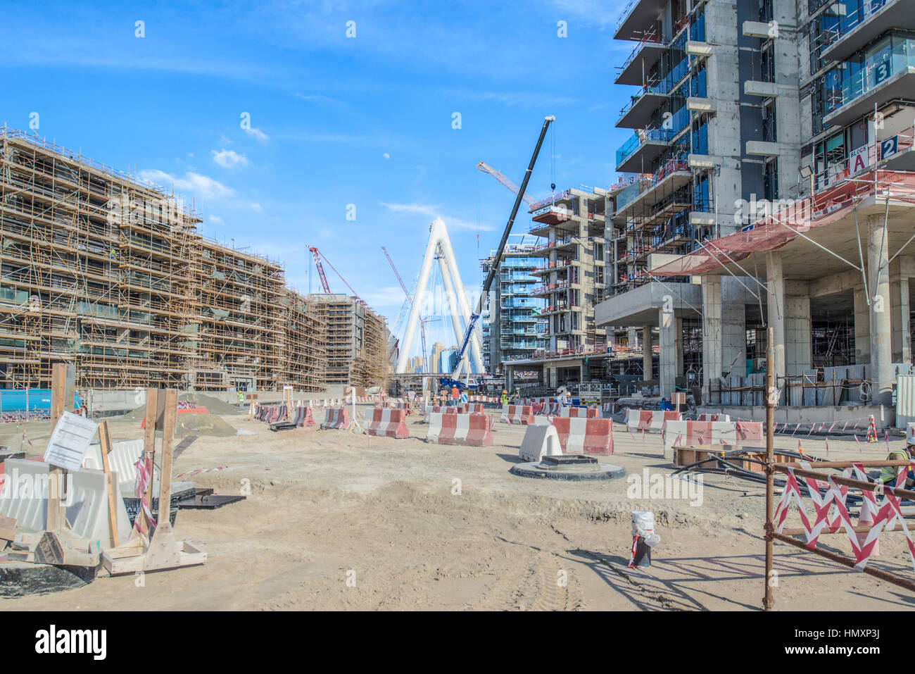 Bluewaters Island, Dubai, Worlds Largest Ferris Wheel Stock Photo - Alamy